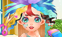Funny Haircut - A Free Game for Girls on GirlsGoGames.co.uk